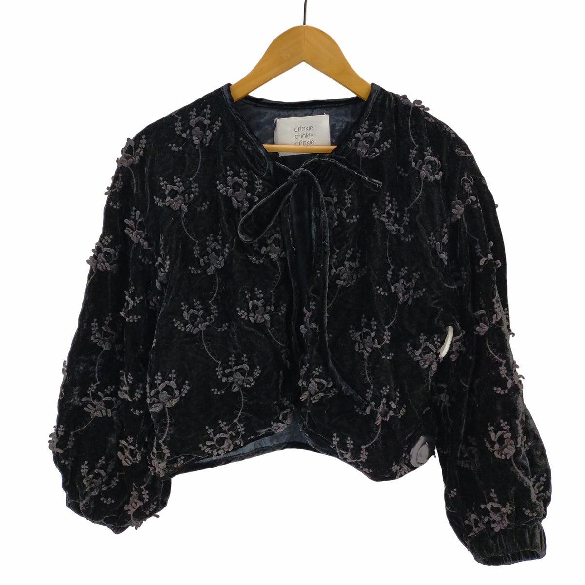 Crinkle crinkle crinkle embroidery ボレロ レディース FREE Crinkle crinkle crinkle embroidery ボレロ レディース FREE