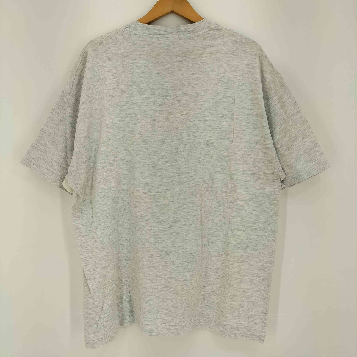 ヘインズ Hanes 90s USA製 BEEFY 袖裾シングルステッチ メッセージプリント 霜降り クルーネック半袖Tシャツ メンズ im ...